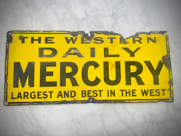 Daily Mercury Enamel Sign - Stax Reclamation