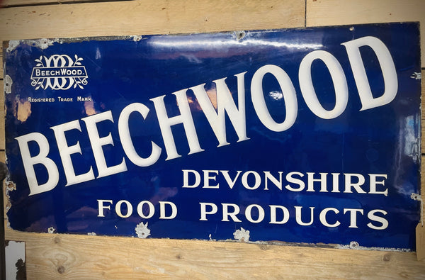 Beechwood Enamel Sign - Stax Reclamation