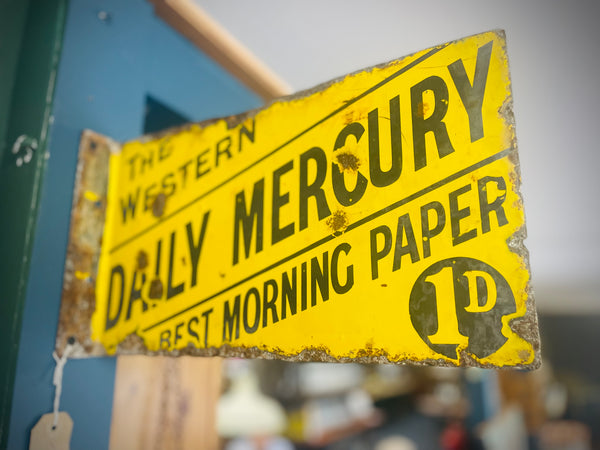 Daily Mercury Enamel Sign - Stax Reclamation