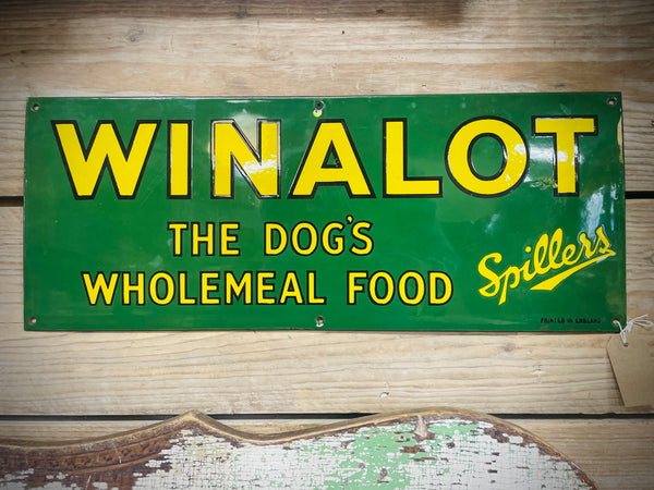 Spillers Winalot Enamel Sign - Stax Reclamation