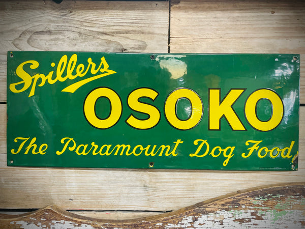Spillers Osoko Enamel Sign - Stax Reclamation